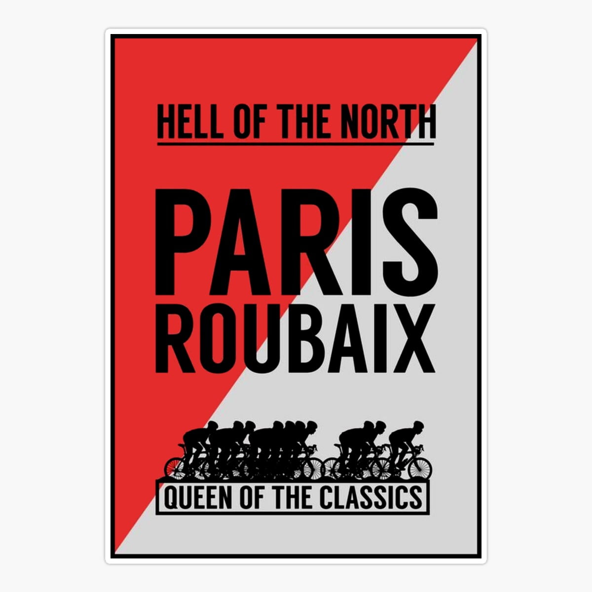 DOPASTICKER Paris Roubaix : Vintage Bik.E Racing Print Sticker, Phone ...
