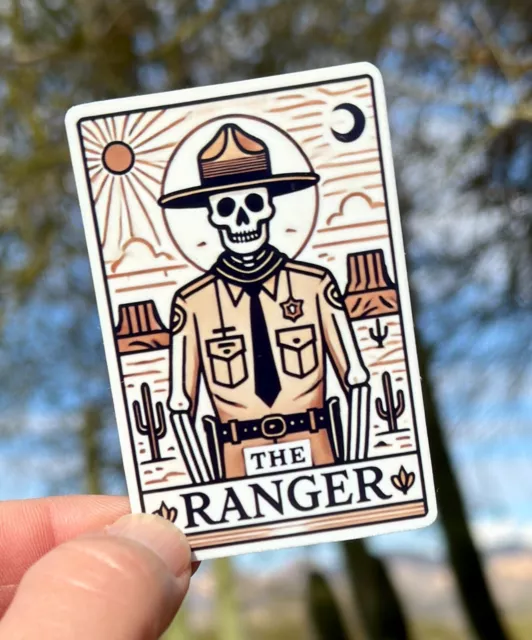DOPASTICKER The Park Ranger Tarot Card Sticker, Nps, National Park ...