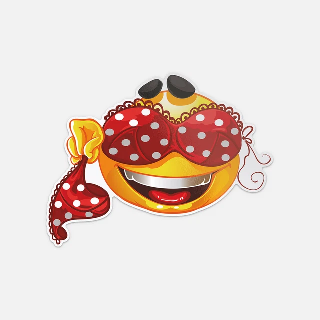 DOPASTICKER Party Smiley Blindfold Sticker Decal Phone Decal Water ...