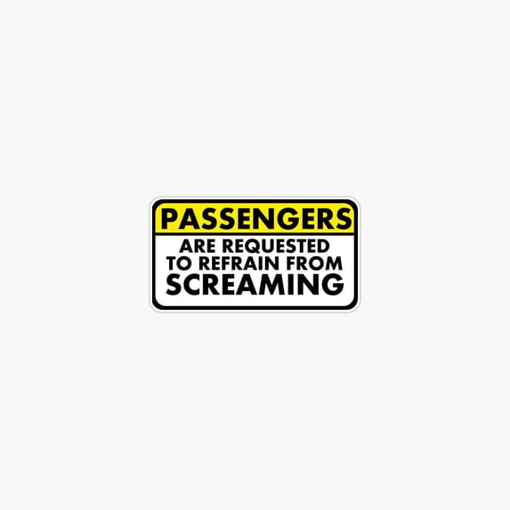 DOPASTICKER Passengers Are Requested Original Sticker, Phone Sticker ...