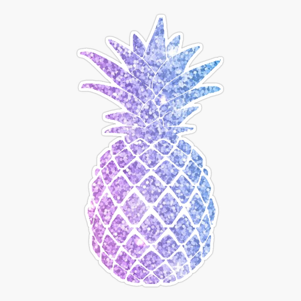 DOPASTICKER Pastel Blue Pineapple Sticker, Phone Sticker Car Sticker ...