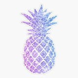 DOPASTICKER Pastel Blue Pineapple Sticker, Phone Sticker Car Sticker ...