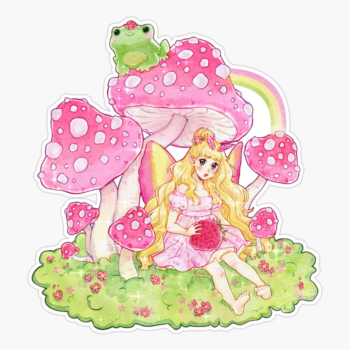 DOPASTICKER Pastel Pixie Sticker, Phone Sticker Water Bottle Sticker ...