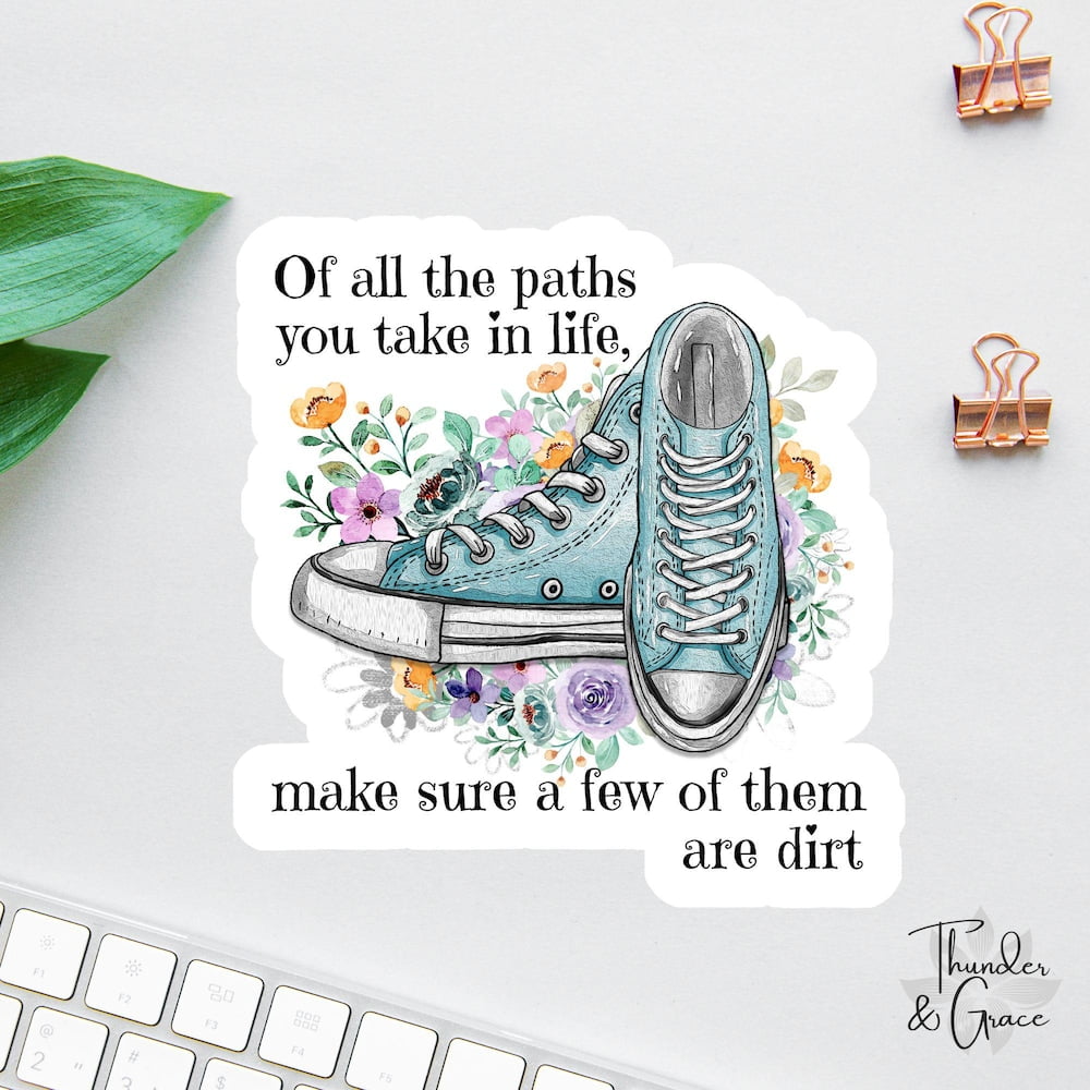 DOPASTICKER Of All The Paths You Take In Life Sticker, Boho Hiking ...