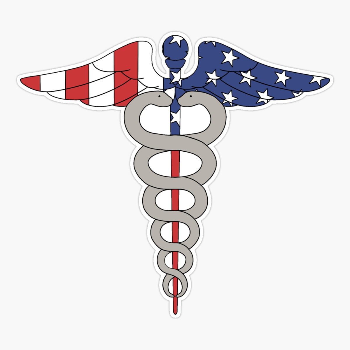 DOPASTICKER Patriotic Corpsman Sticker, Phone Sticker Car Stickers ...