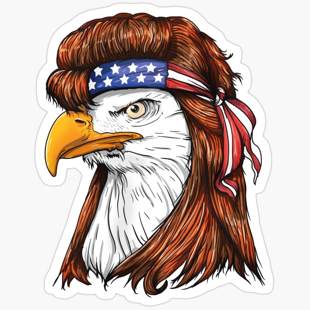 DOPASTICKER Patriotic Eagle Sticker Fourth Of July Sticker, Memorial ...