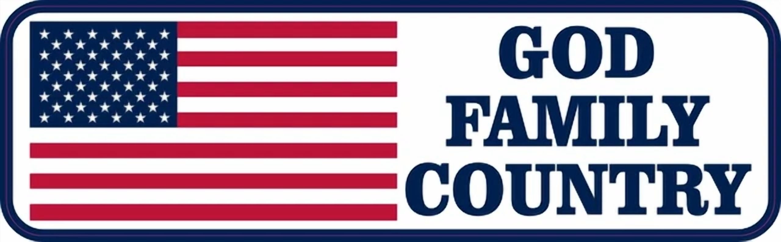 DOPASTICKER Patriotic God Family Country Sticker Phone Sticker, Latop ...
