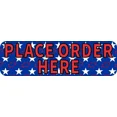 DOPASTICKER Patriotic Place Order Here Sticker Business Sticker Phone ...