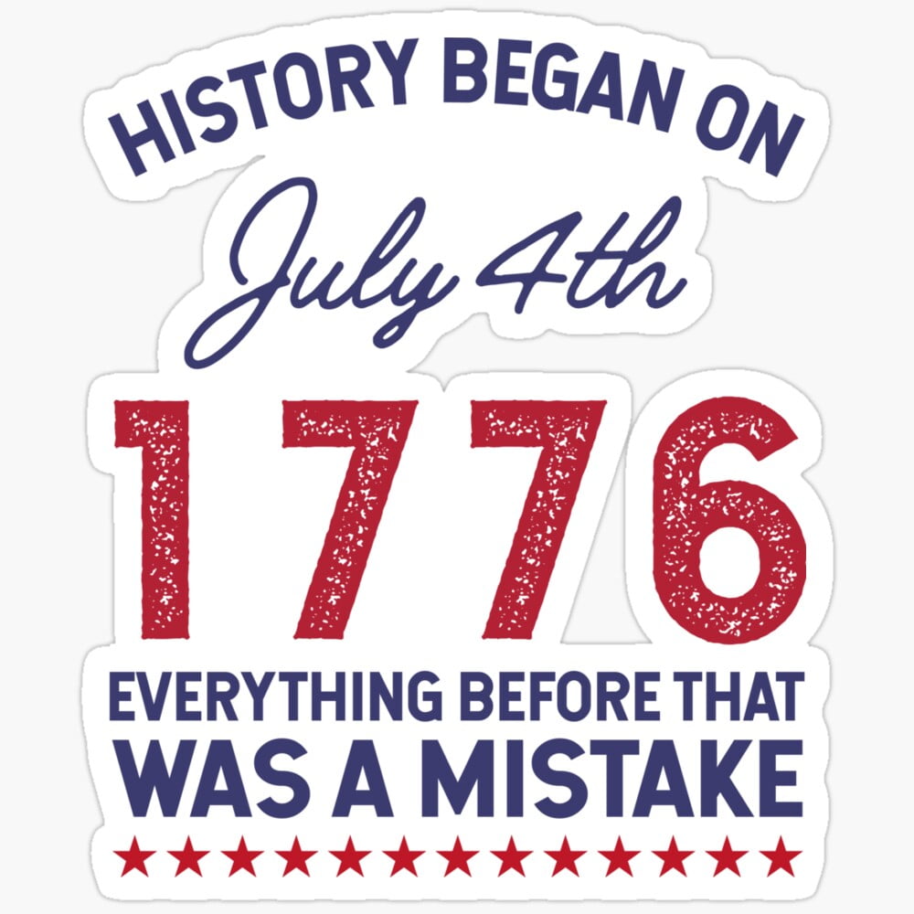 DOPASTICKER The Patriotic Ron Swanson Sticker Fourth Of July Sticker ...