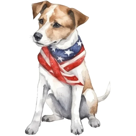 DOPASTICKER Patriotic Usa Dogs Car Sticker Dogs Sticker Phone Sticker ...