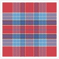 DOPASTICKER Pattern Scottish Tartan Blue And Red - Perfect Birthday ...