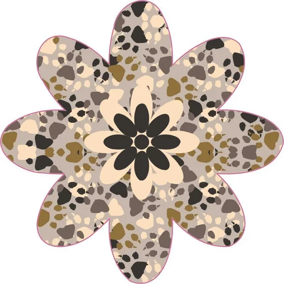 DOPASTICKER Paw Print Flower Sticker Phone Sticker, Latop Sticker ...