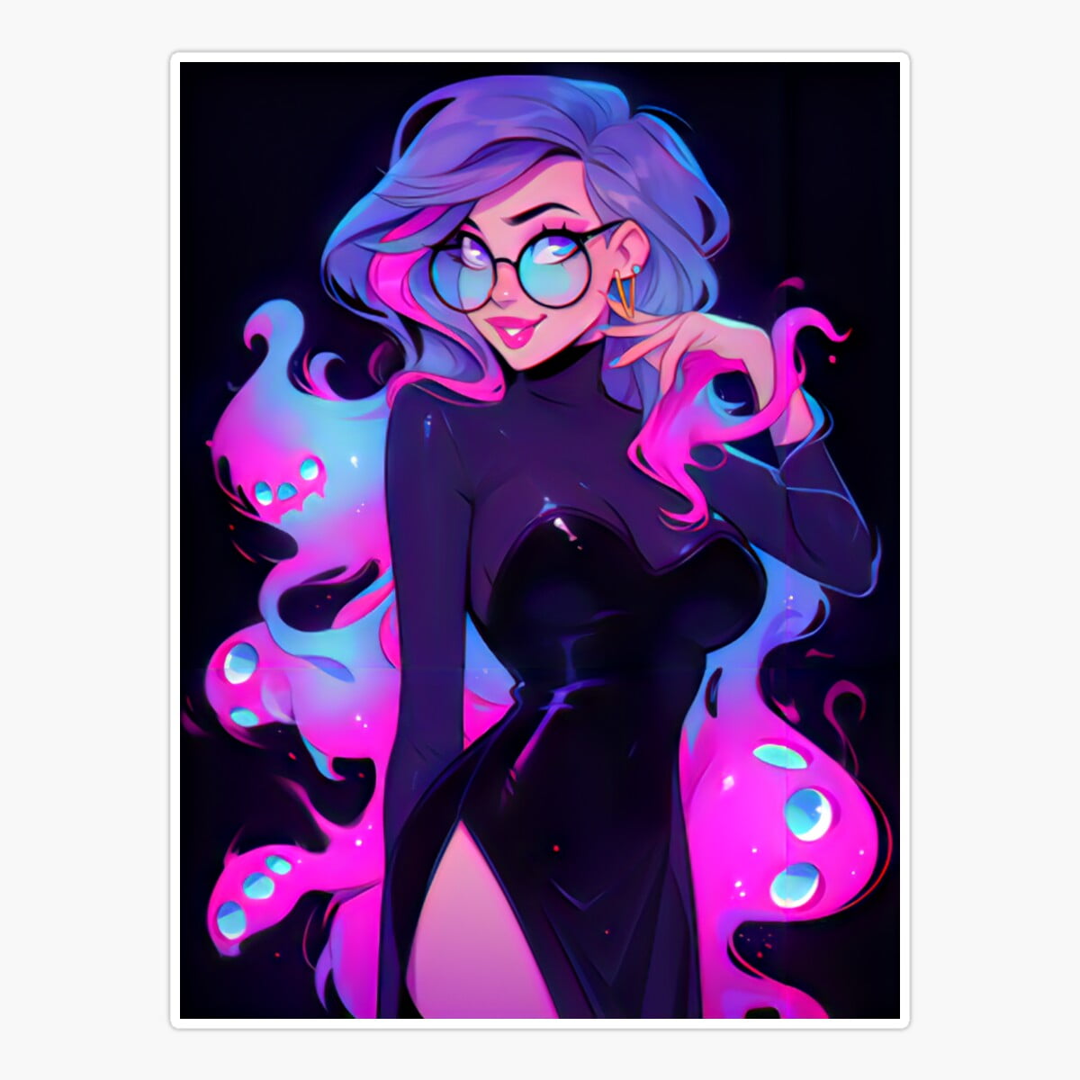 DOPASTICKER Paw Print Love Sticker, Phone Sticker Water Bottle Sticker ...