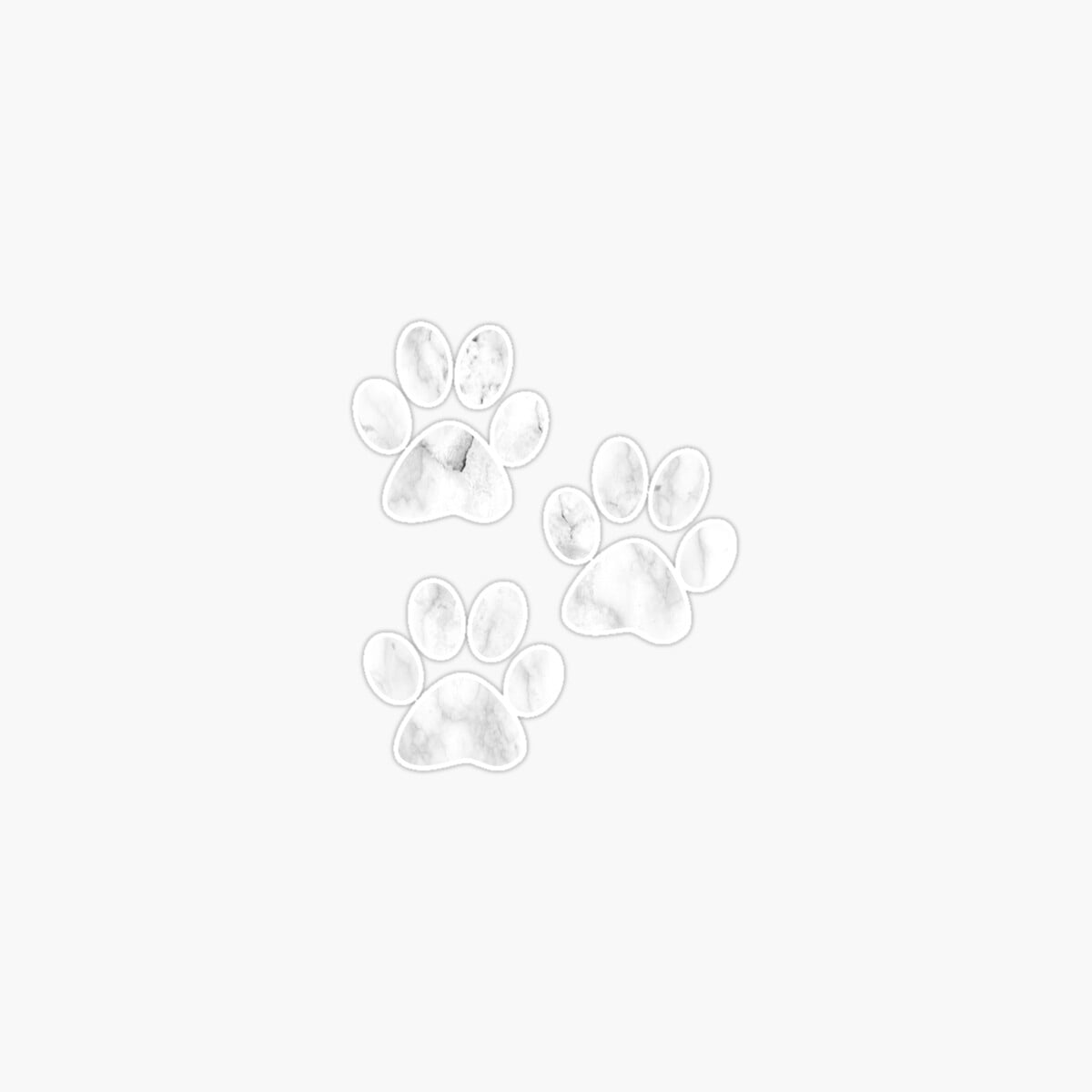 DOPASTICKER Paw Print Sticker, Phone Sticker Water Bottle Sticker Car ...