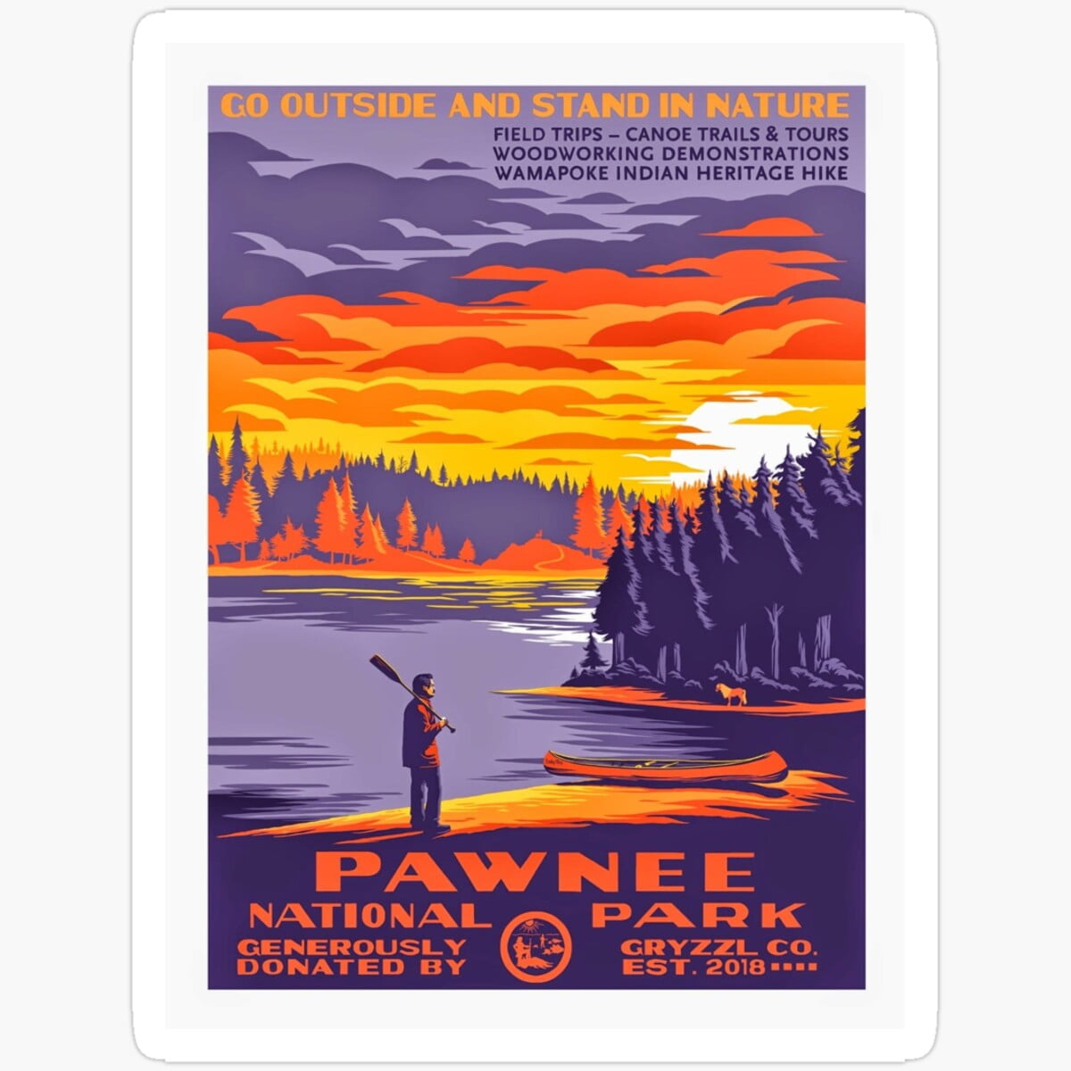 DOPASTICKER Pawnee National Park Sticker. Gift You - Decorate Laptops ...