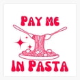 DOPASTICKER Pay Me In Pasta Logo Sticker, Phone Sticker Car Stickers ...
