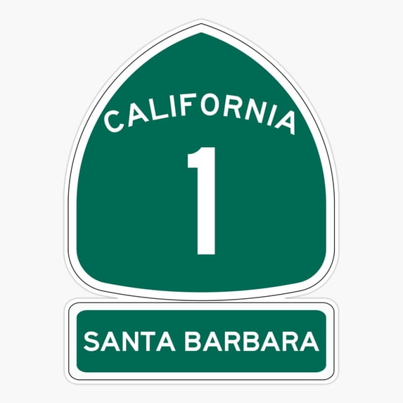 DOPASTICKER Pch - Ca Highway 1 - Jolly Man Barbara Sticker, Phone ...