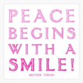 DOPASTICKER Peace Begins With A Smile Sticker, Phone Sticker Car ...