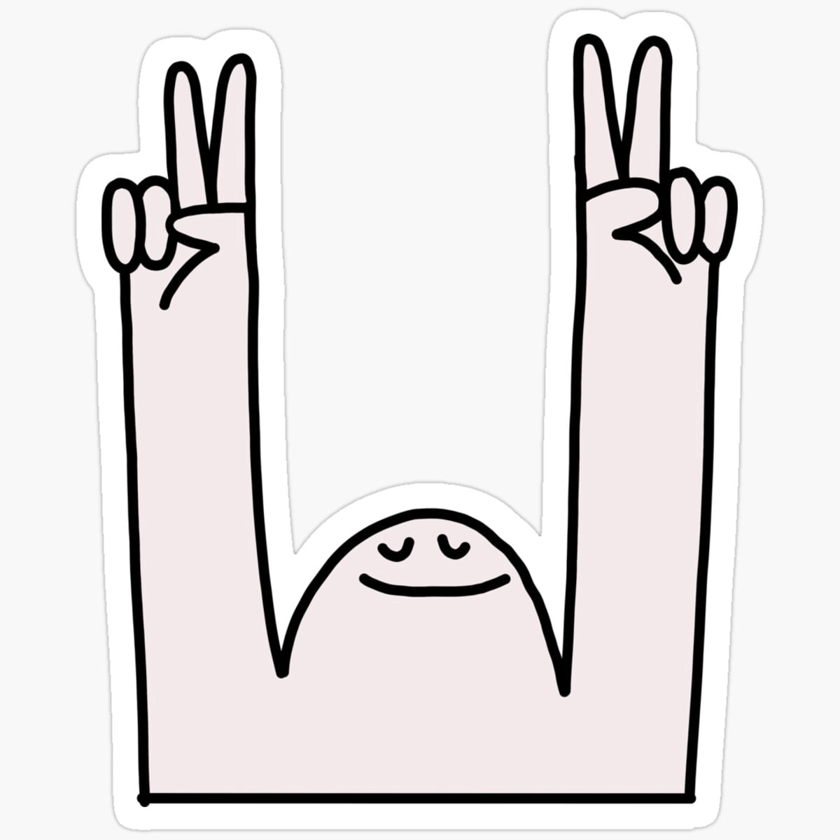 DOPASTICKER Peace Out Dude Sticker. Gift You - Decorate Laptops, Water ...