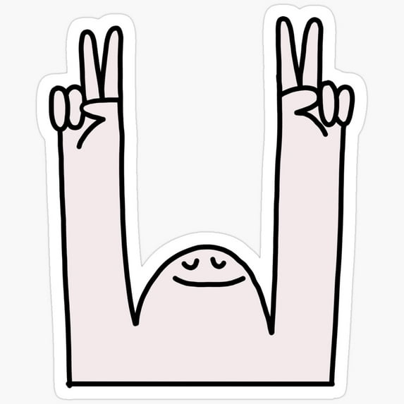 DOPASTICKER Peace Out Dude Sticker. Gift You - Decorate Laptops, Water ...