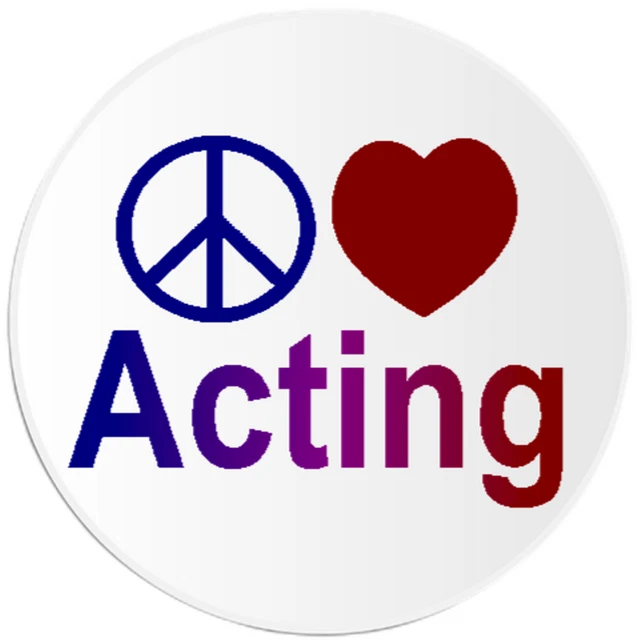 DOPASTICKER Peace Love Acting Actor Actress Drama Theater Phone Decal ...