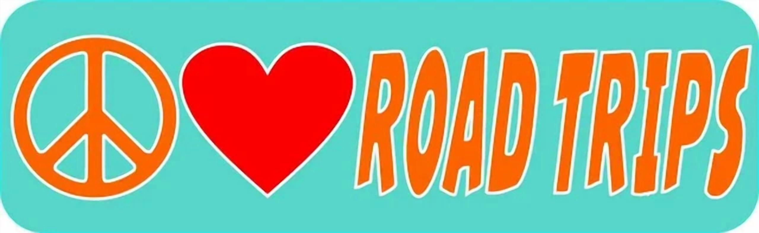 DOPASTICKER Peace Love Road Trips Sticker Travel Car Truck Sticker ...
