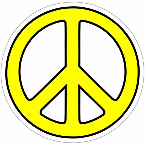 DOPASTICKER Peace Sign Hippie Love Car Window Sticker Decal Phone Decal ...