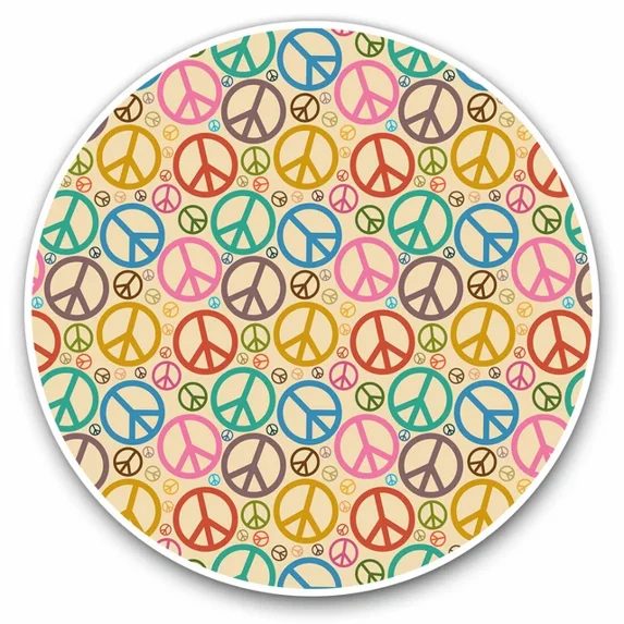 DOPASTICKER Peace Sign Hippy Cool Gift Decorative Laptop, Phone ...