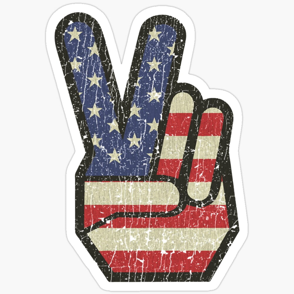 DOPASTICKER Peace Usa '76 Sticker Fourth Of July Sticker, Memorial Day ...