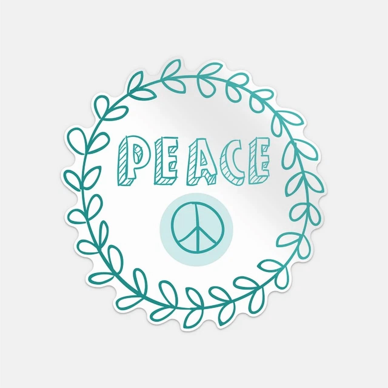 DOPASTICKER Peace Wedding Pure Vintage Sticker Decal Phone Decal Water ...