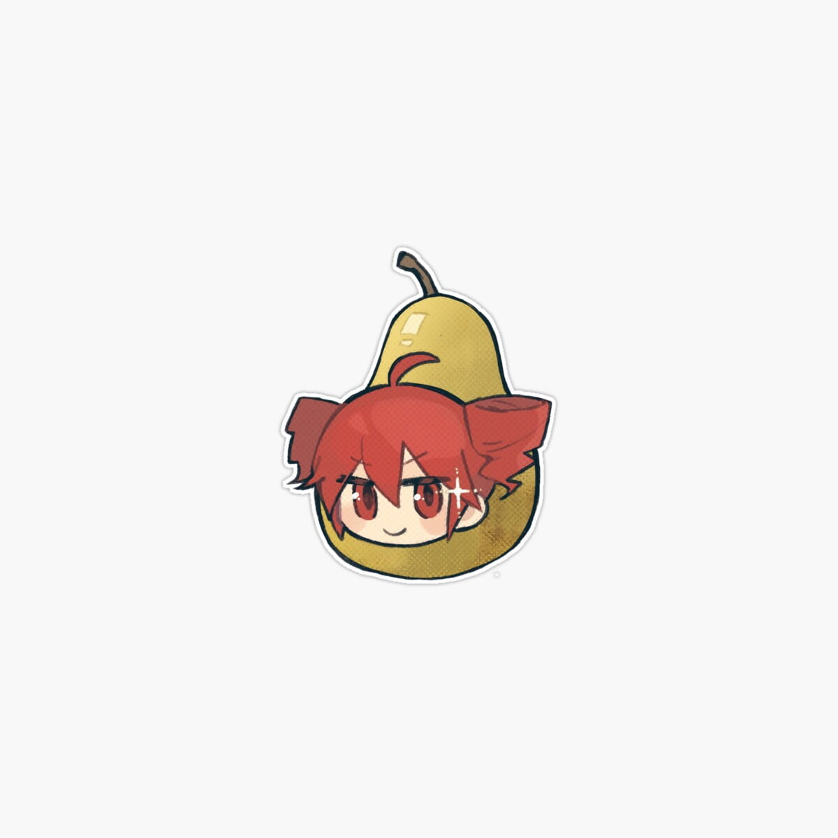 DOPASTICKER Pear Teto Sticker, Phone Sticker Water Bottle Sticker Car ...