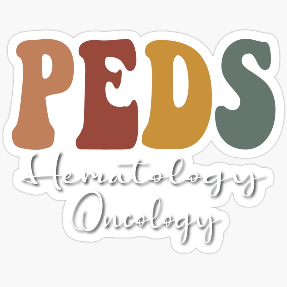 DOPASTICKER Pediatric Hematology Oncology Nurse Retro Groovy ...