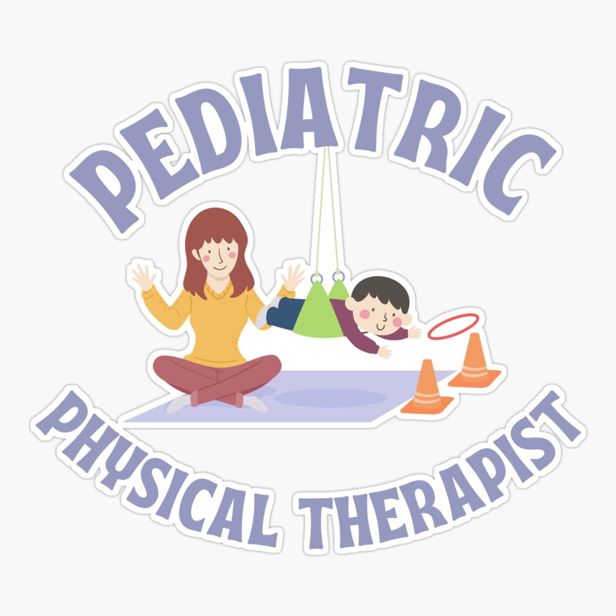 DOPASTICKER Pediatric Physical Therapist Sticker, Phone Sticker Car ...