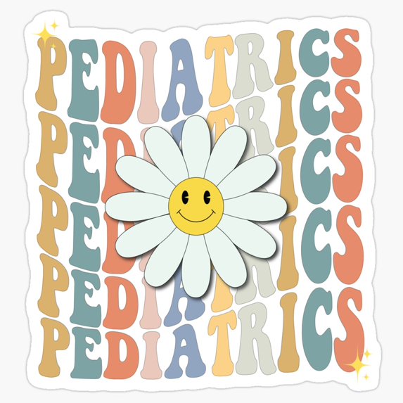 DOPASTICKER Pediatrics Nurse Pediatrician Peds Crew Groovy Sticker ...
