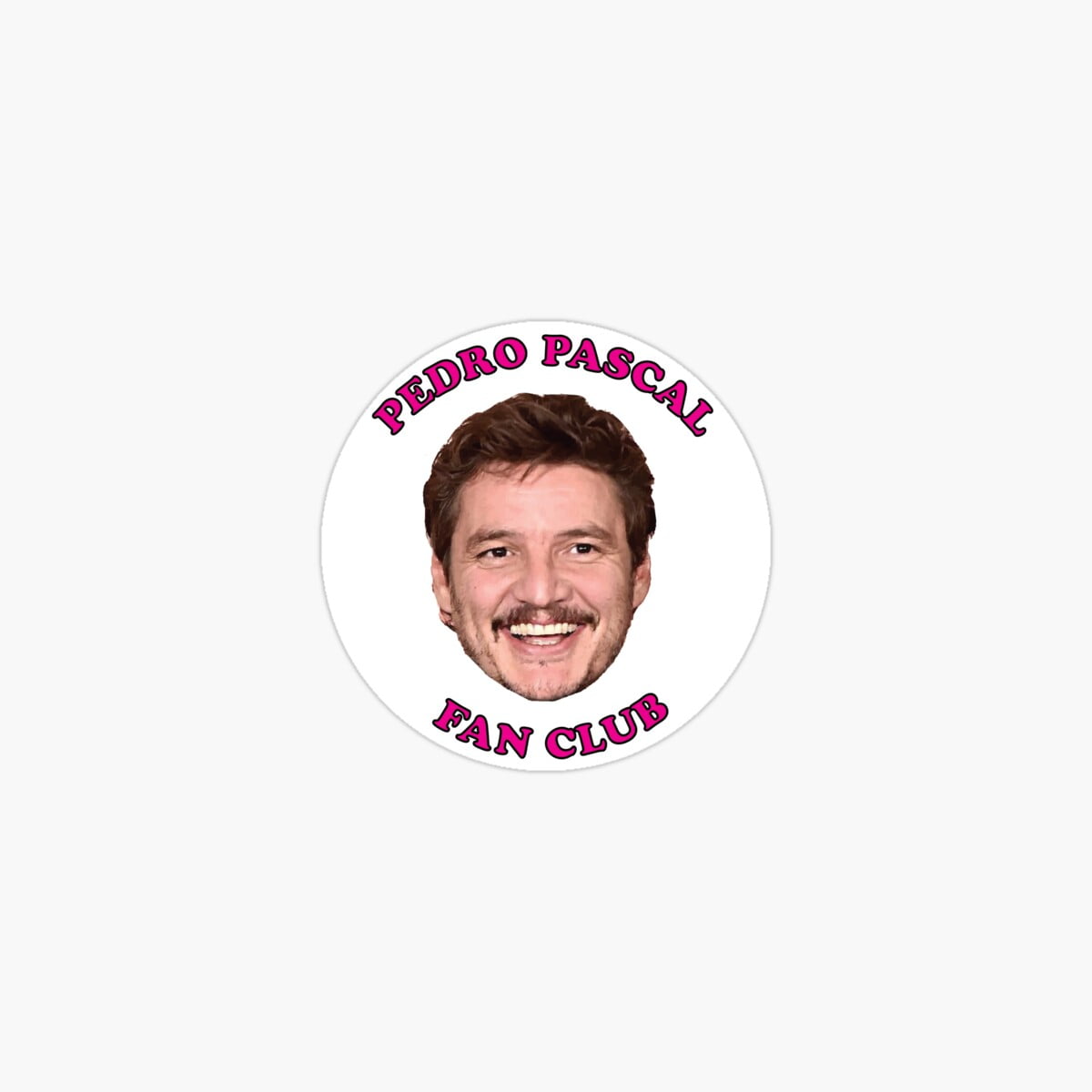 DOPASTICKER Pedro Pascal Fan Club Sticker, Phone Sticker Car Stickers ...