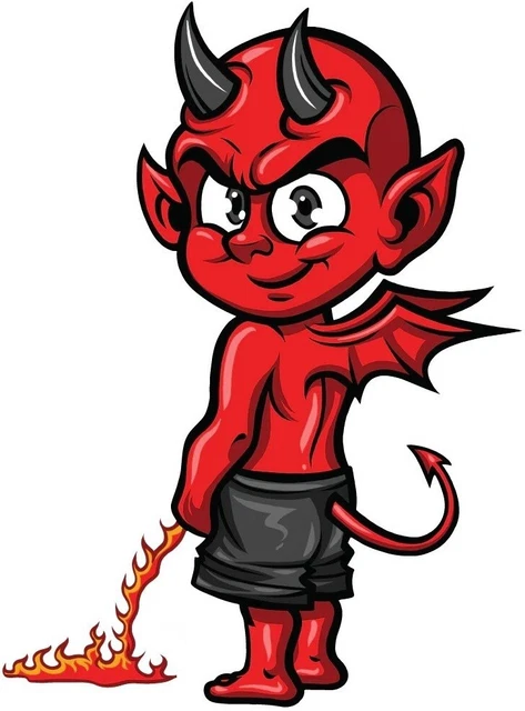 DOPASTICKER Pee Little Devil Sticker Laptop Sticker Window Sticker ...
