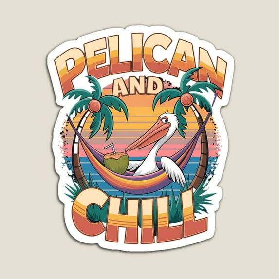 DOPASTICKER Pelican And Chill - Pelicans Go For It - Enjoy Pelicans - I ...