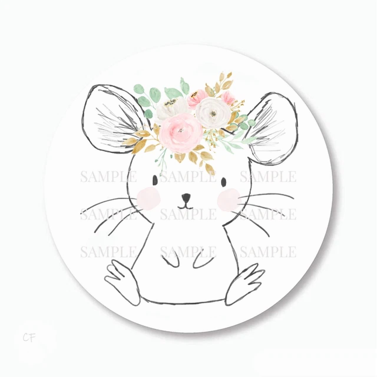 DOPASTICKER Pencil Art Mouse Scrapbook Stickers Phone Decal Water ...