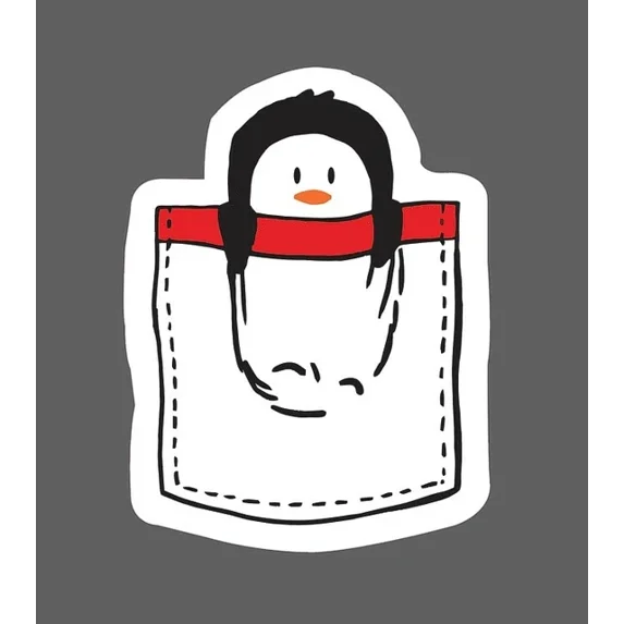 DOPASTICKER Penguin Sticker Cute Winter Sleepy Animal Gift Sticker ...