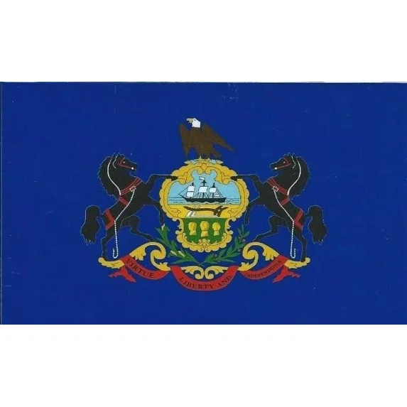 DOPASTICKER Pennsylvania State Flag Sticker Car Sticker Phone Sticker ...
