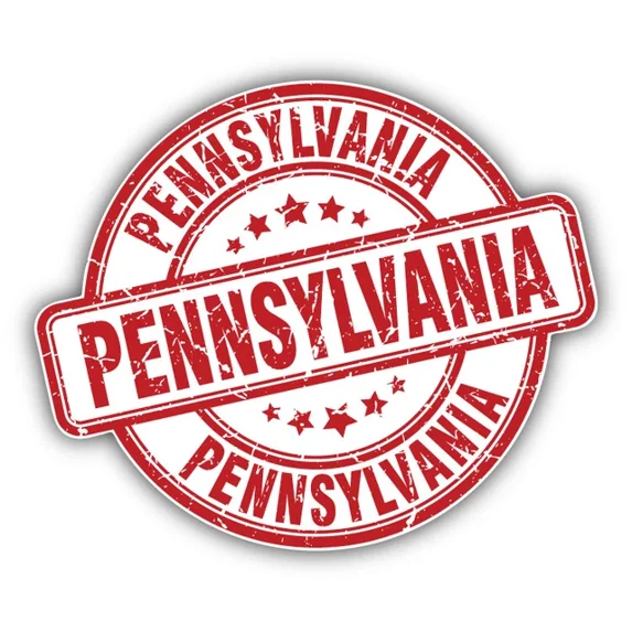 DOPASTICKER Pennsylvania Travel Sticker Decal Phone Decal Water Bottle ...