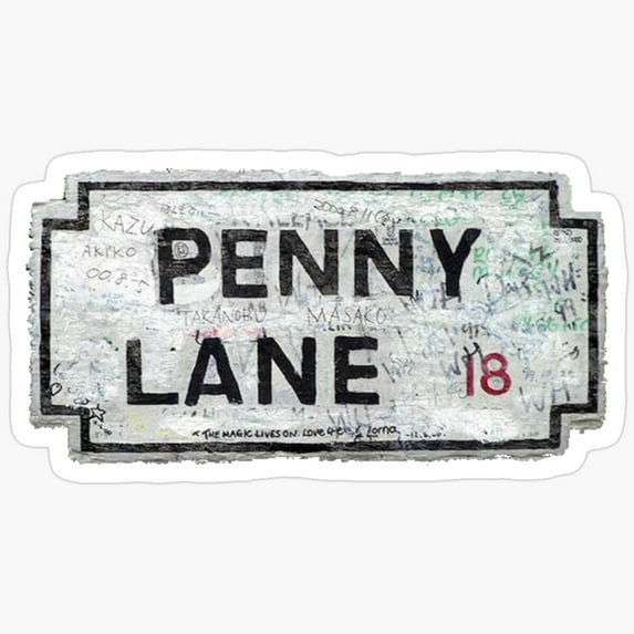DOPASTICKER Penny Lane Sticker. Gift You - Decorate Laptops, Water ...