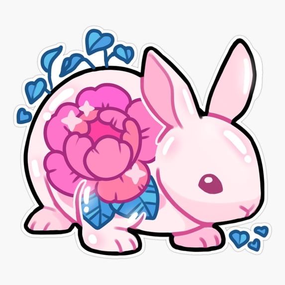 DOPASTICKER Peony Bun Sticker, Phone Sticker Water Bottle Sticker Car ...