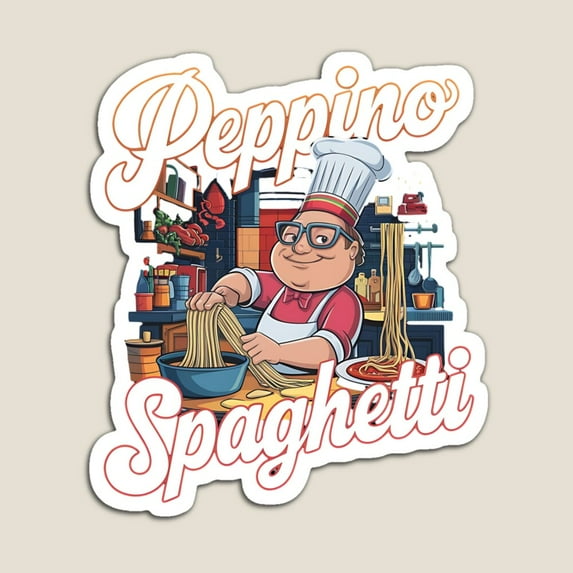DOPASTICKER Peppino Spaghetti - Live Spaghetti - Simply Spaghetti - Its ...