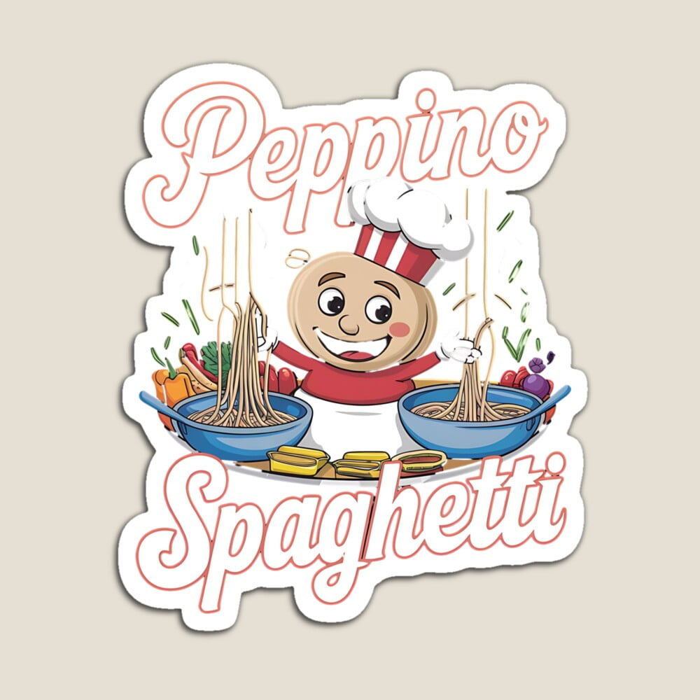 DOPASTICKER Peppino Spaghetti - Live Spaghetti - Simply Spaghetti - Its ...