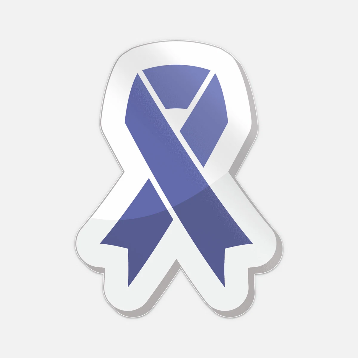 DOPASTICKER Periwinkle Ribbons Car Bumper Sticker Waterproof Sticker ...