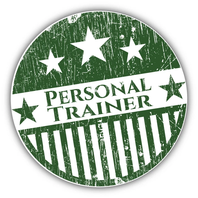 DOPASTICKER Personal Trainer Sport Grunge Rubber Stamp Sticker Decal ...