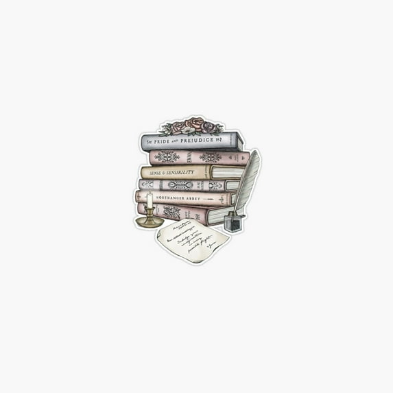 DOPASTICKER Persuasion Book Collection Sticker, Phone Sticker Car ...