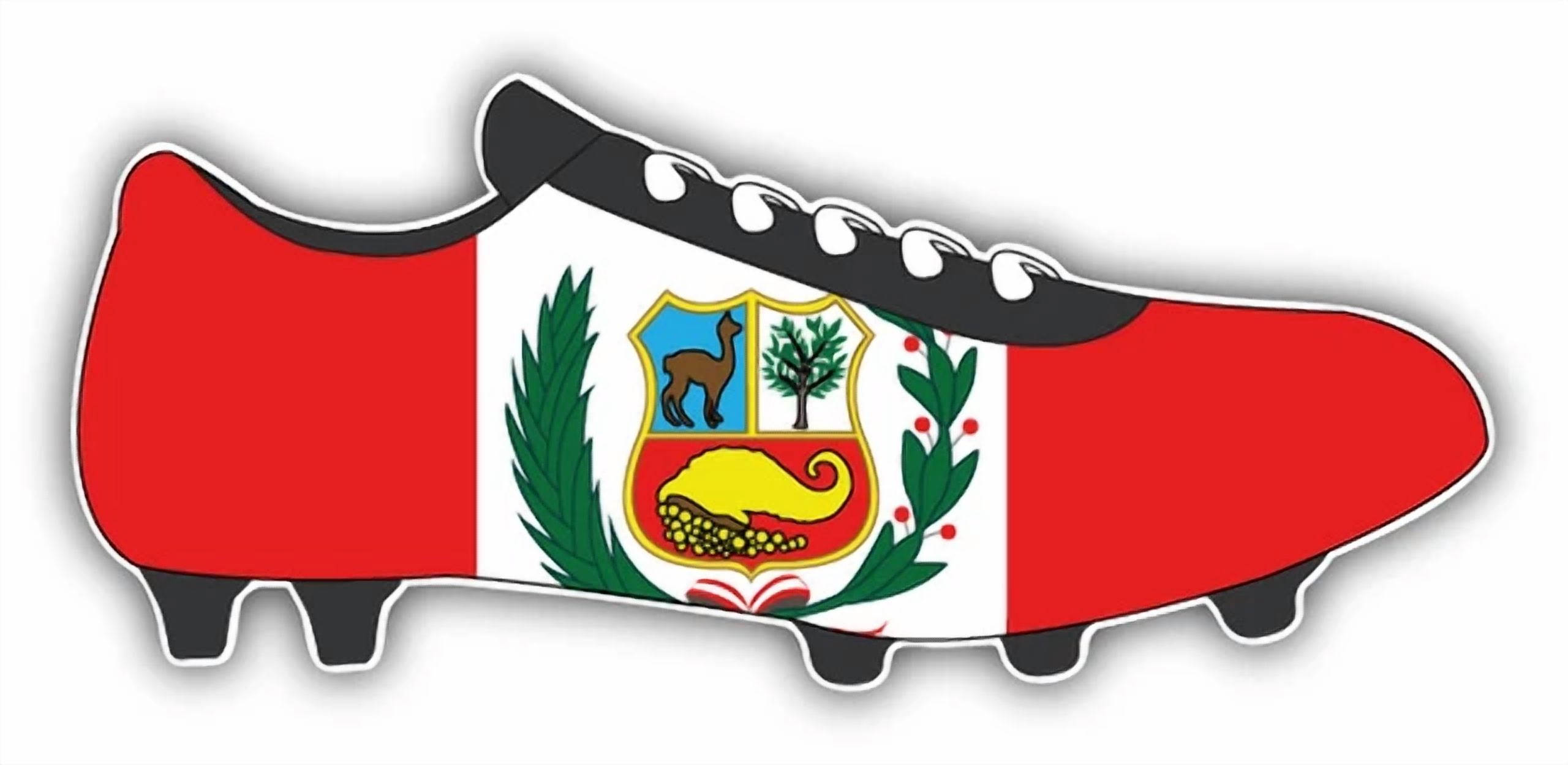 DOPASTICKER Peru Flag Soccer Cleats Sticker Decal Phone Decal Water ...