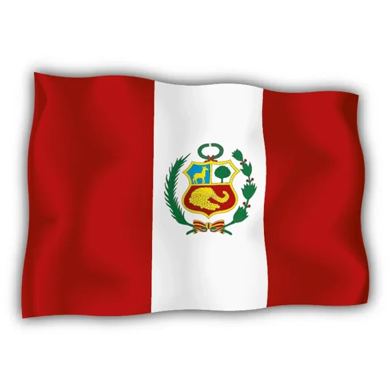 DOPASTICKER Peru Wave Flag Car Sticker Phone Water Bottle Stickers ...